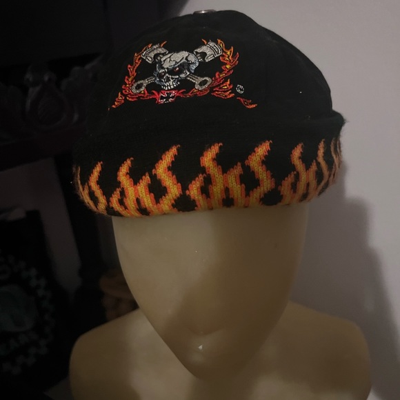 Accessories | Csi Capsmith Flame Skull Hat | Poshmark
